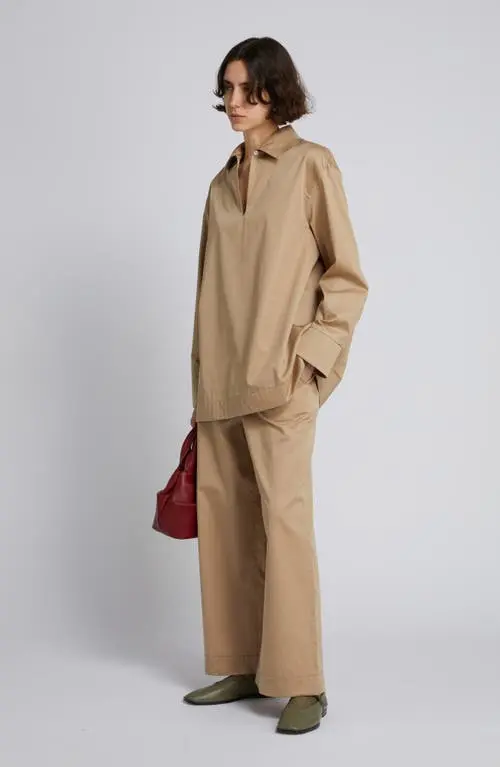MM BY MAX MARA Abano Oversize Long Sleeve Cotton Shirt
