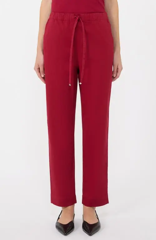 MM BY MAX MARA Drawstring Stretch Cotton Pants