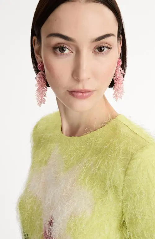 Oscar De La Renta Cluster Tassel Clip-on Earrings