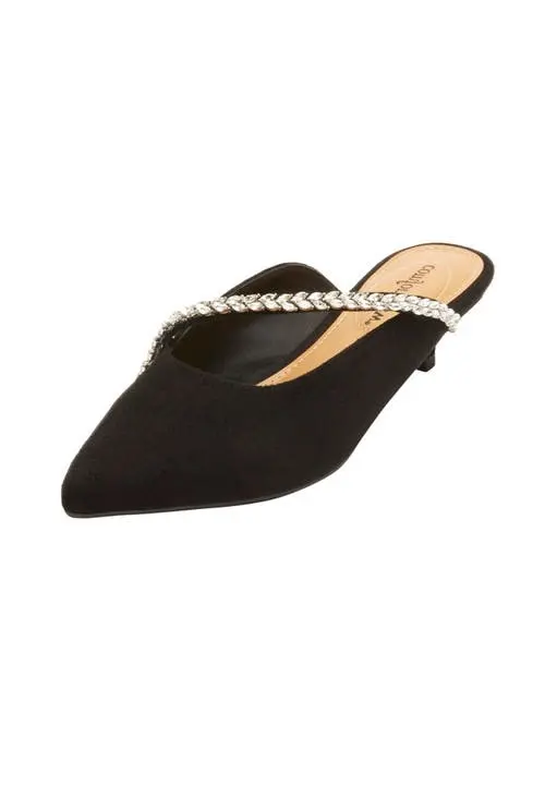 COMFORTVIEW The Bette Slip On Mule - Black