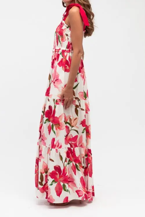LABEL OF LOVE Floral Print Maxi Dress