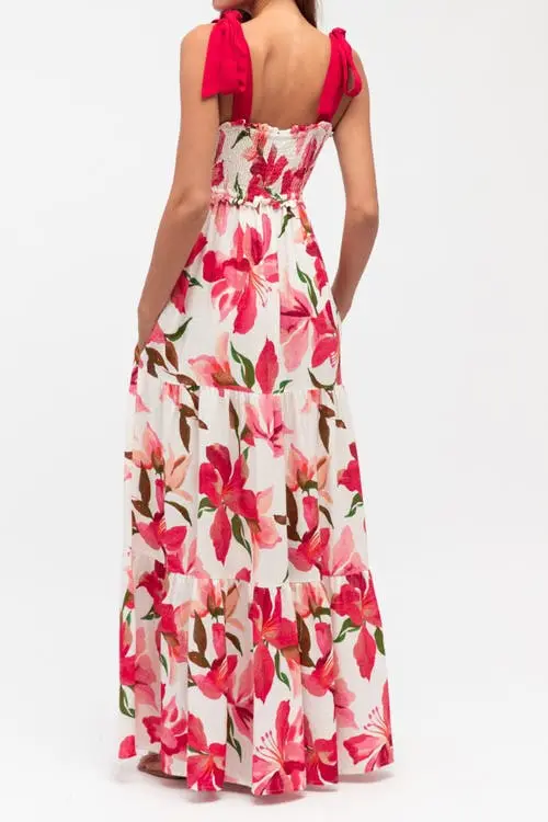 LABEL OF LOVE Floral Print Maxi Dress