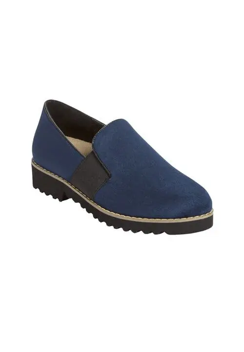 COMFORTVIEW Taren Slip-on Flat - Evening Blue