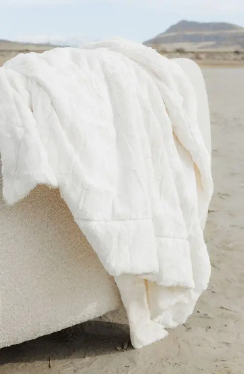 MINKY COUTURE Sorbet Vanilla Blanket