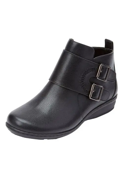 COMFORTVIEW Amberly Shootie With Buckle Accent - Black