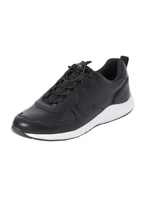 COMFORTVIEW Jolee Sneaker With Padded Insoles And Bungee Laces