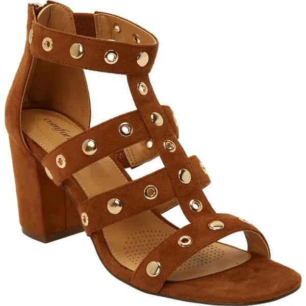 COMFORTVIEW The Giada Sandal - Cognac