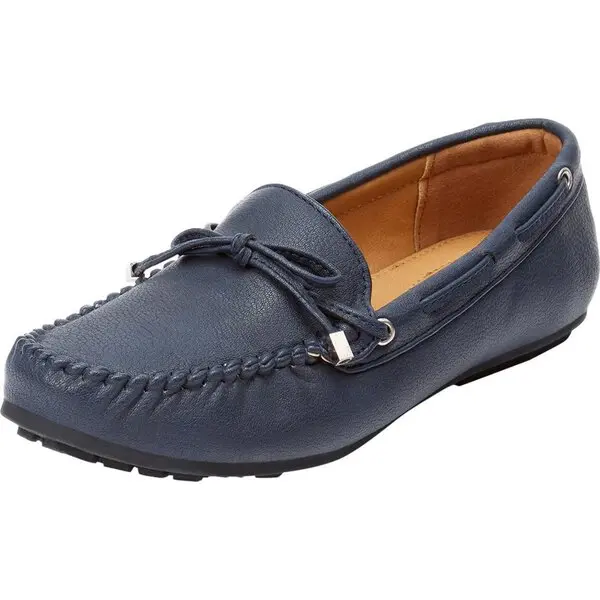 COMFORTVIEW The Ridley Slip On Flat - Navy