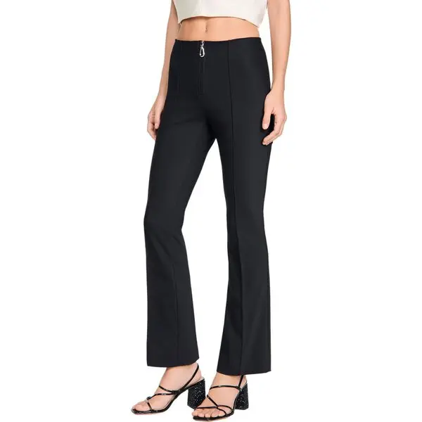 Sandro Pleated Fitted Trousers