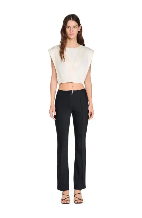 Sandro Pleated Fitted Trousers