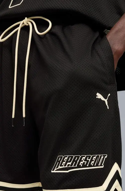 PUMA X Represent Mesh Basketball Shorts - Puma Black