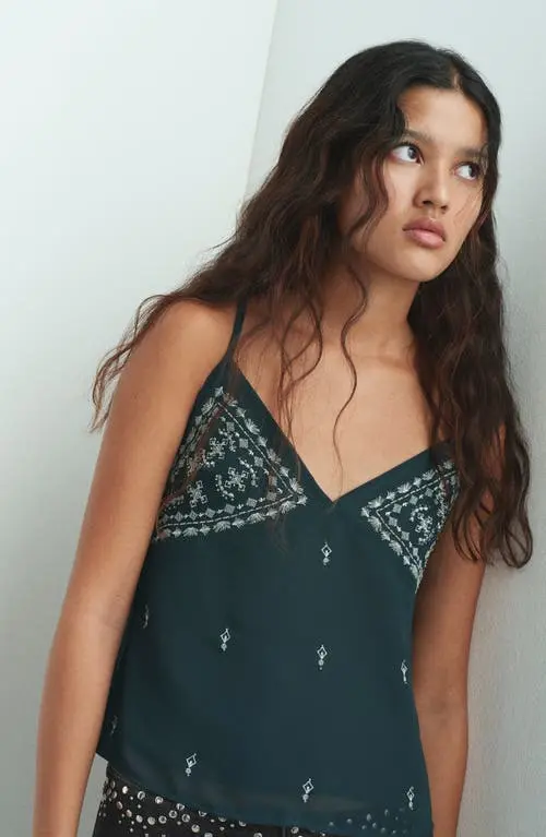 Mango Beaded Embroidered Top