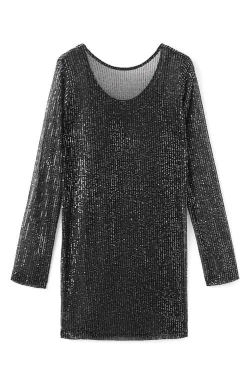 Mango Sequin Embellished Mini Dress
