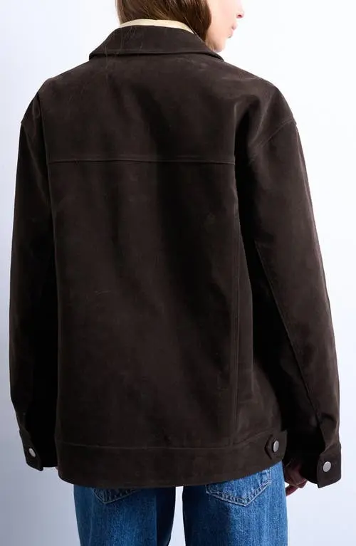 Topshop Faux Suede Western Jacket