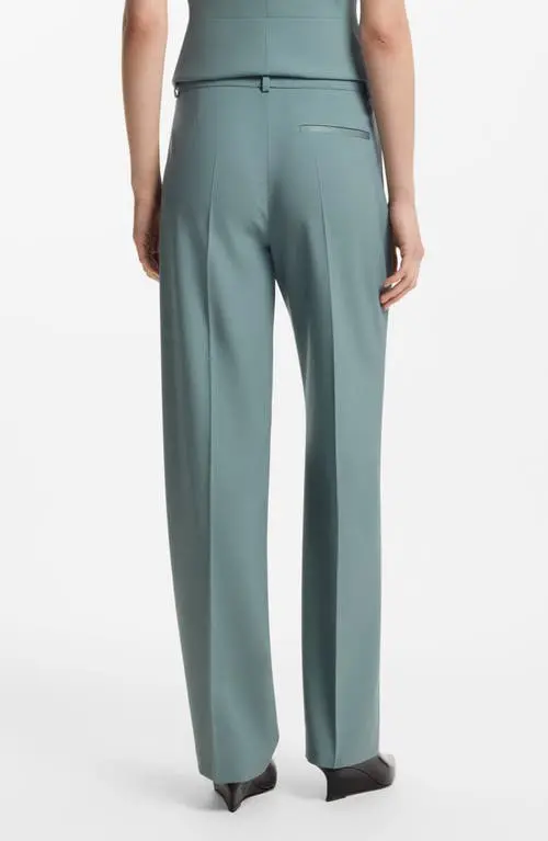 BOSS Tilda Pleated Wide-leg Trousers