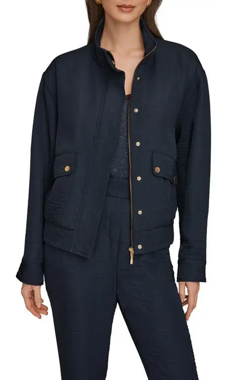 Donna Karan New York Ripple Zip Jacket
