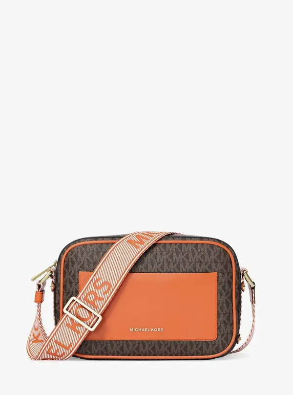 Michael Kors Signature Logo Crossbody Bag - Orange