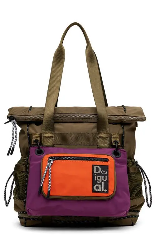 Desigual Canvas Backpack - Khaki