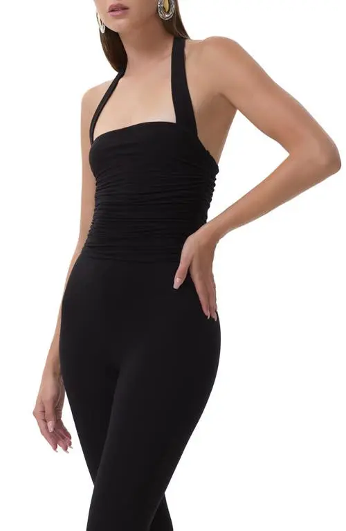 AFRM Aryana Knit Halter Top - Noir