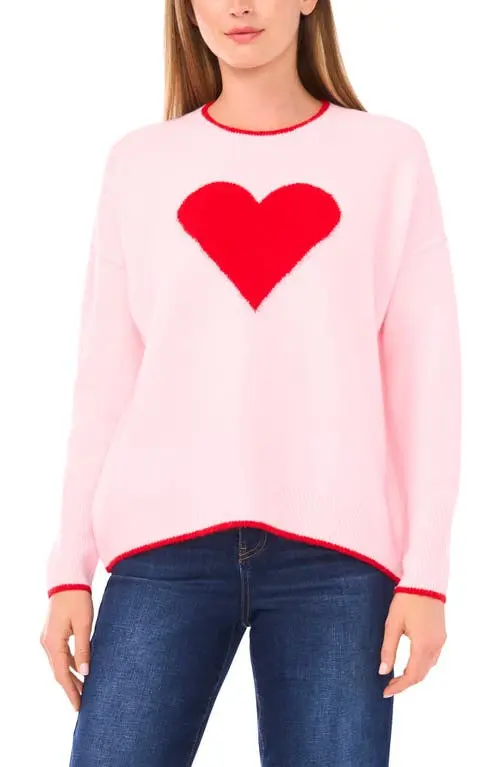 CECE DUPRAZ Heart Graphic Crewneck Sweater