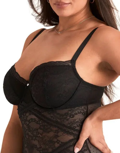 ADORE ME Scottie Unlined Balconette Bustier - Black
