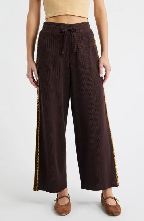 DAMSON MADDER Piper Waffle Knit Ankle Sweatpants