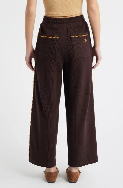 DAMSON MADDER Piper Waffle Knit Ankle Sweatpants