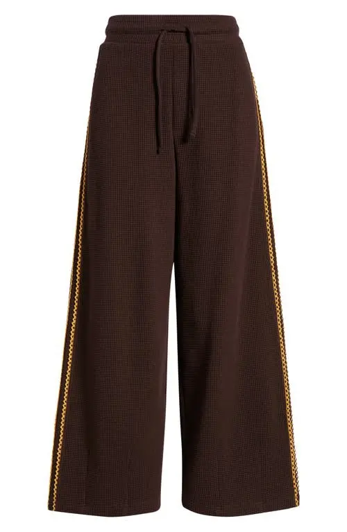 DAMSON MADDER Piper Waffle Knit Ankle Sweatpants