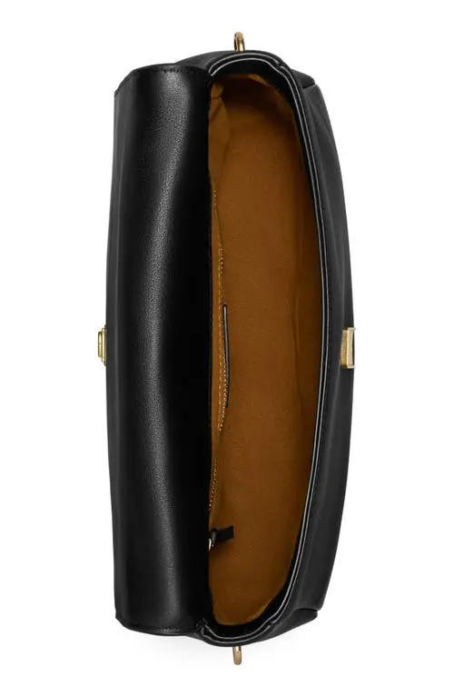Tory Burch Leather Shoulder Bag - Black