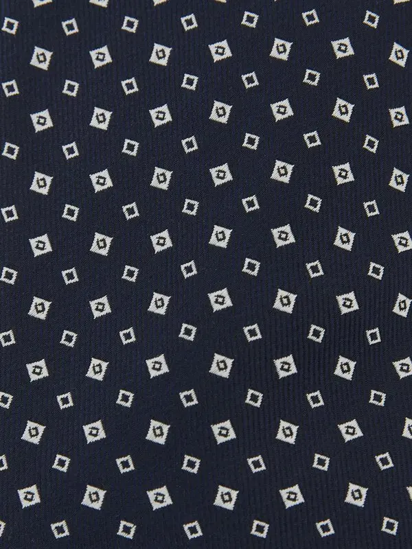 REISS Dario Silk-blend Micro-square Tie