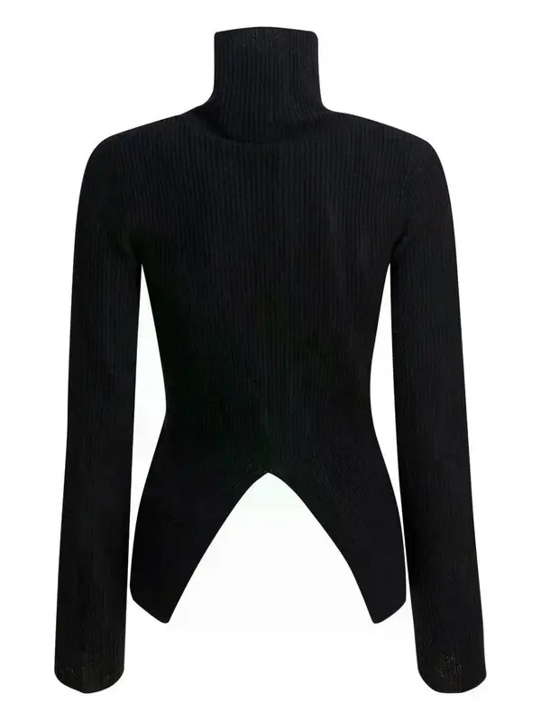 R2W Lesley Roll-neck Split-back Sweater