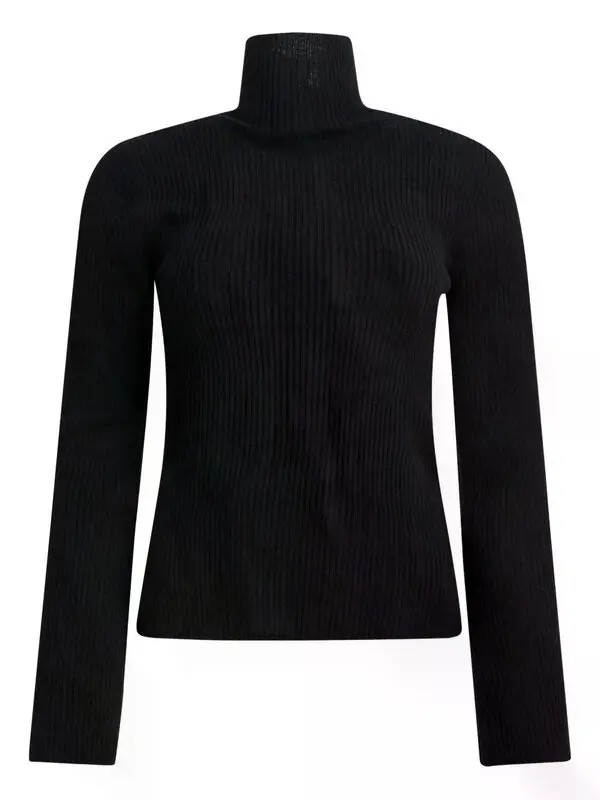 R2W Lesley Roll-neck Split-back Sweater