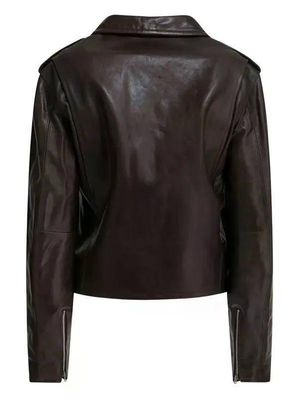 Auralee Leather Biker Jacket