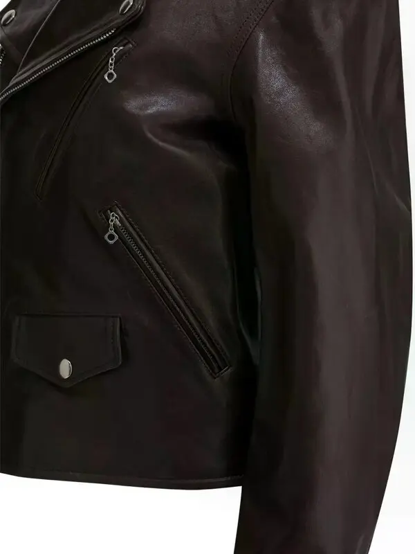 Auralee Leather Biker Jacket