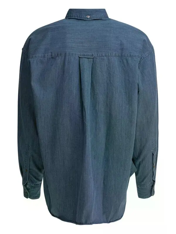 BEAMS Lisa Chest-pocket Button-up Shirt - Blue