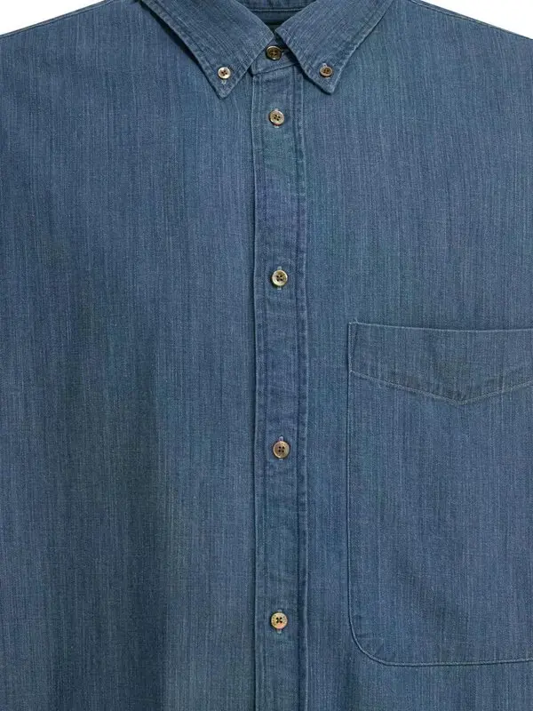 BEAMS Lisa Chest-pocket Button-up Shirt - Blue