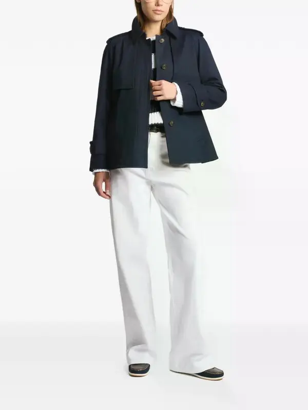 FAY Buttoned Trench Jacket