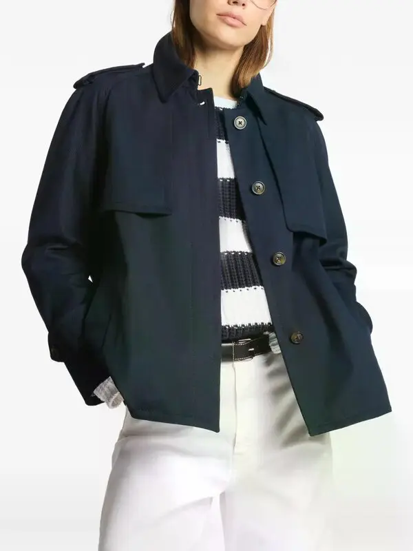 FAY Buttoned Trench Jacket