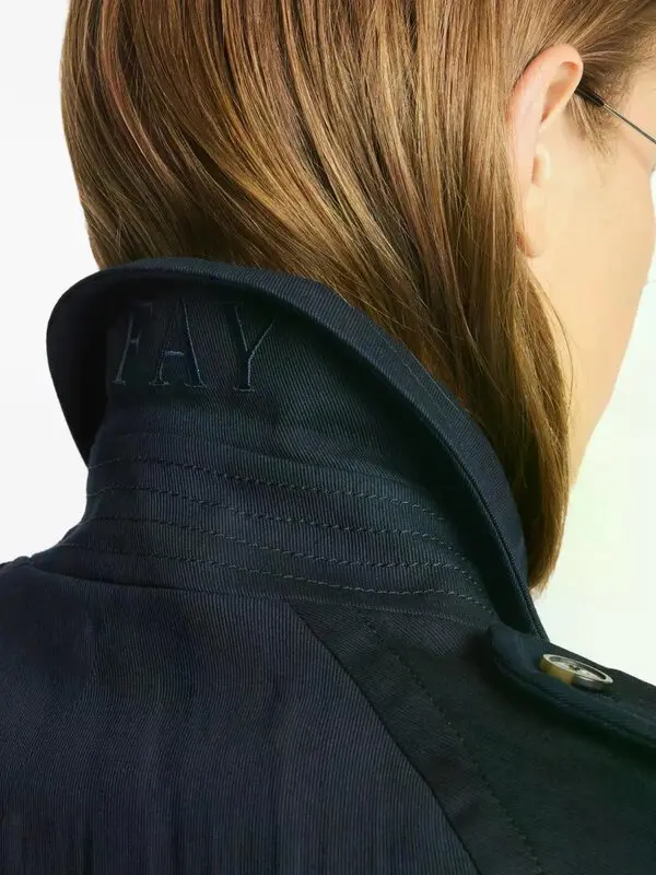 FAY Buttoned Trench Jacket