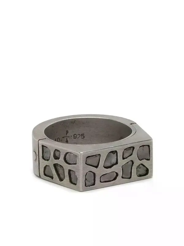 PARTS OF FOUR Diamond-accented Ring - Metallic