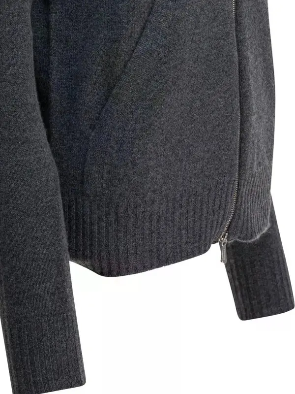 DRUMOHR Zip Hooded Cardigan - Grey