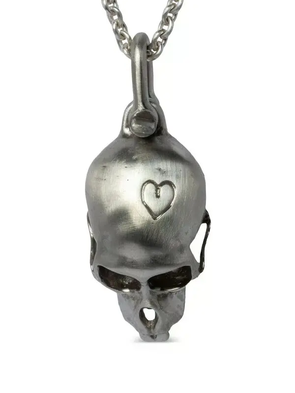 PARTS OF FOUR Monkey Skull Pendant Necklace - Silver