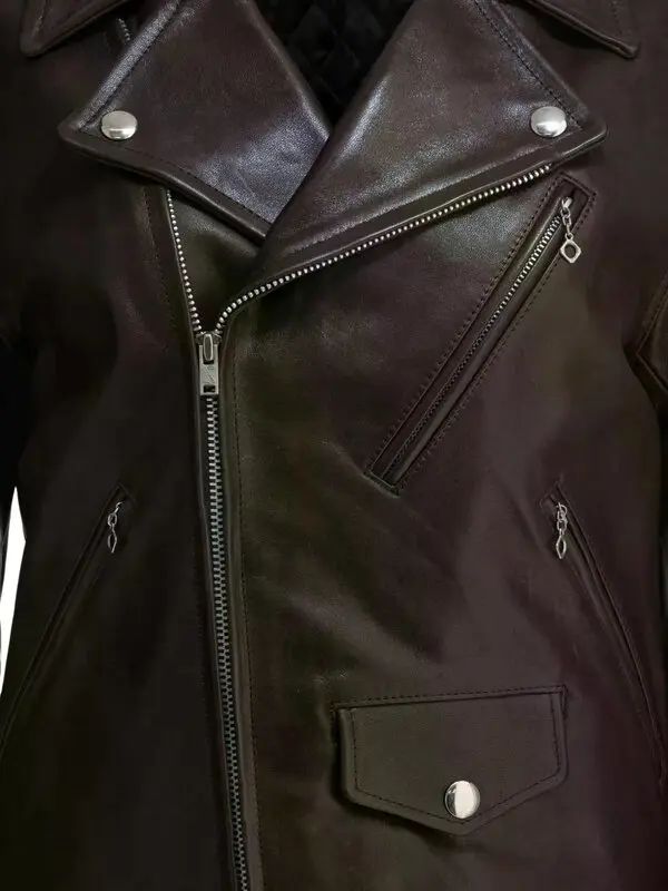 Auralee Leather Biker Jacket