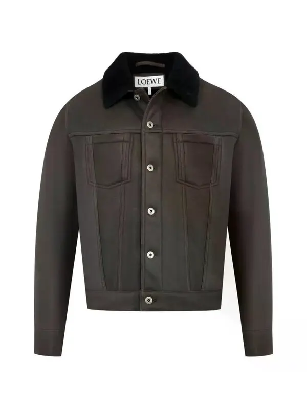 Loewe Button Shearling Trucker Jacket