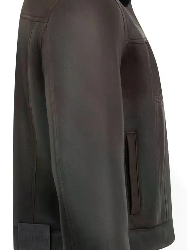 Loewe Button Shearling Trucker Jacket
