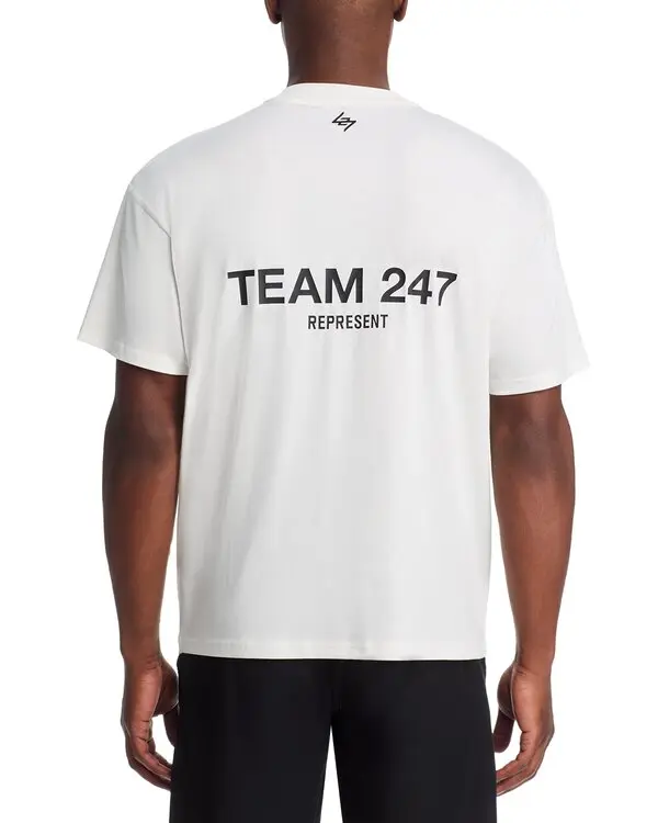 REPRESENT Team 247 Oversized Tee - Flat White