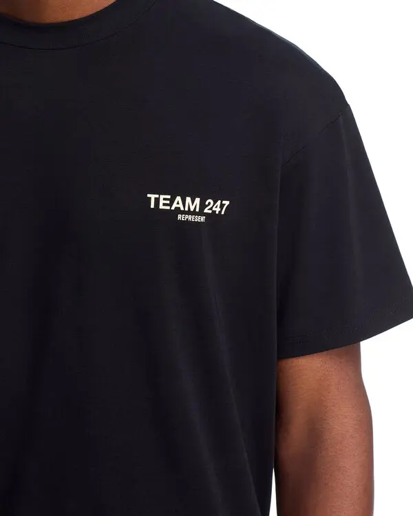 REPRESENT Team 247 Oversized Tee - Jet Black
