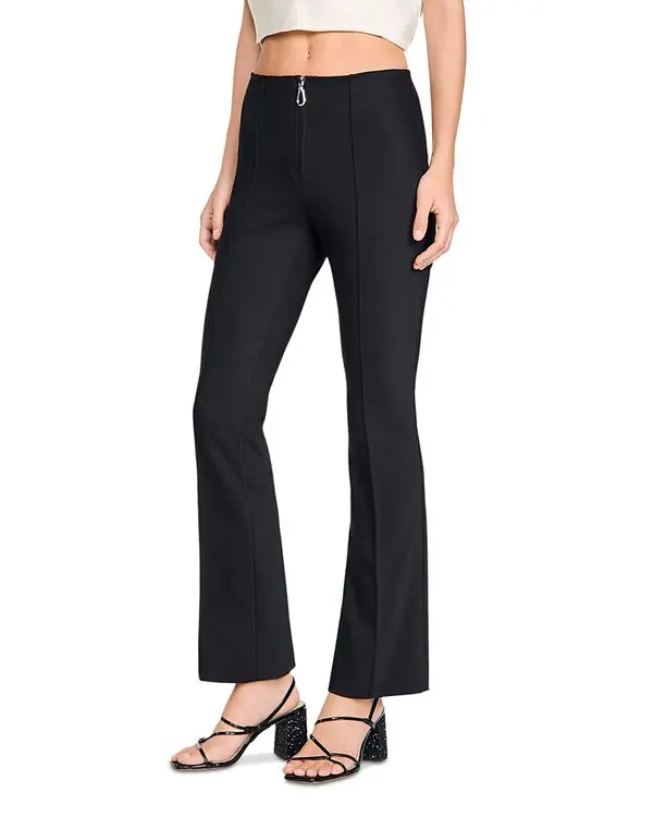 Sandro Pleated Trousers With Zip
