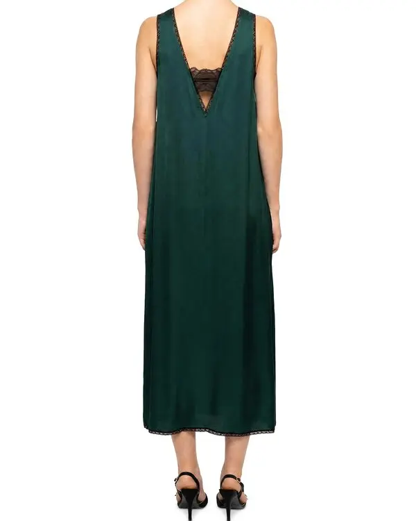Zadig&Voltaire Renzo Satin Dress - Rain Forest