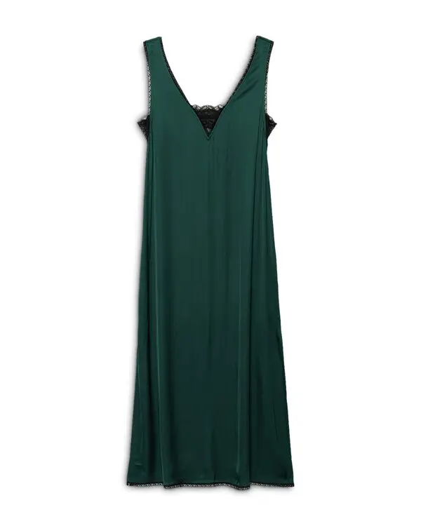Zadig&Voltaire Renzo Satin Dress - Rain Forest